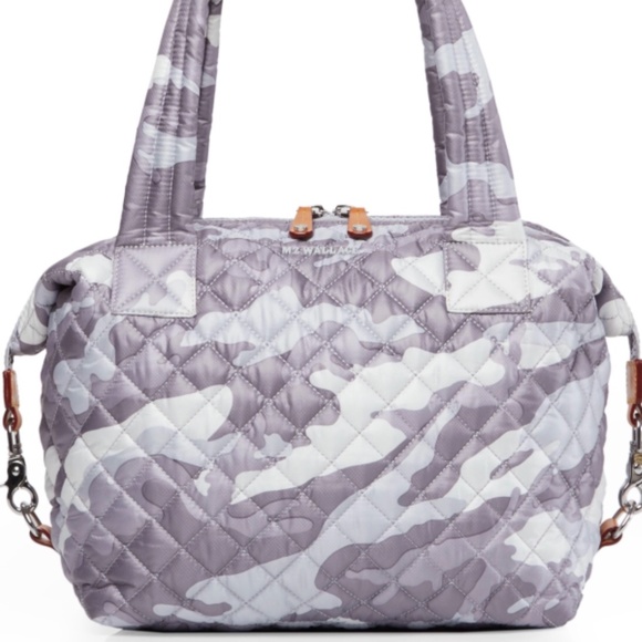 MZ Wallace | Bags | Mz Wallace Grey Camouflage Medium Sutton Bag | Poshmark